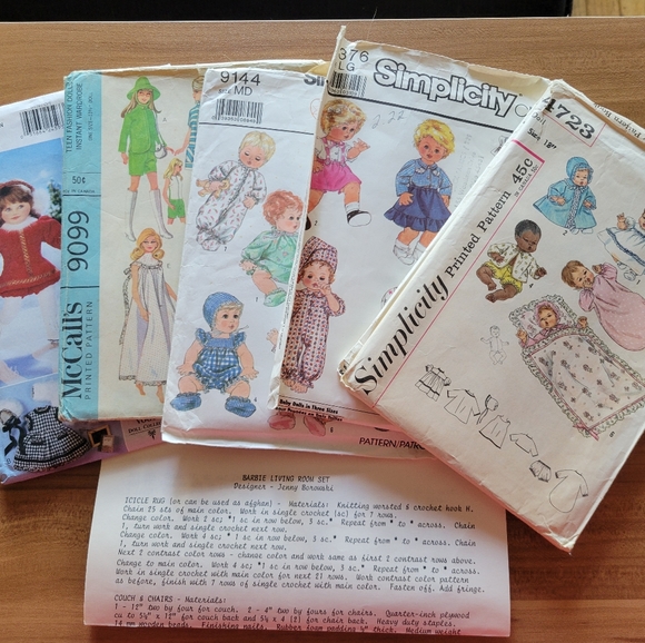Office | Vintage Sewing Patterns Doll And Barbie Clothes | Poshmark